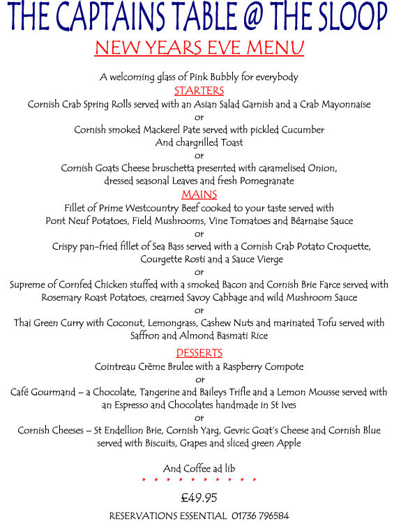 The Captains Table › Sloop Inn, St Ives, Cornwall ‹ One of Cornwall's ...